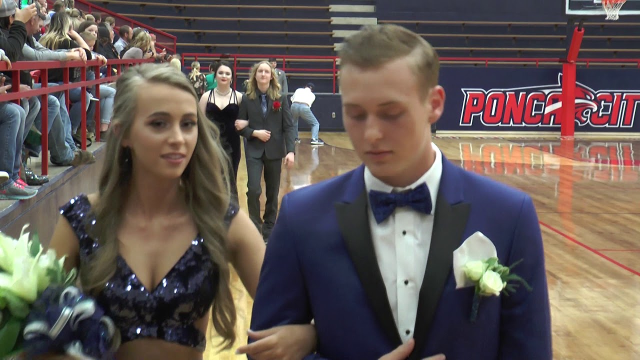 Ponca City Senior High Prom Grand March April 21, 2018 - YouTube