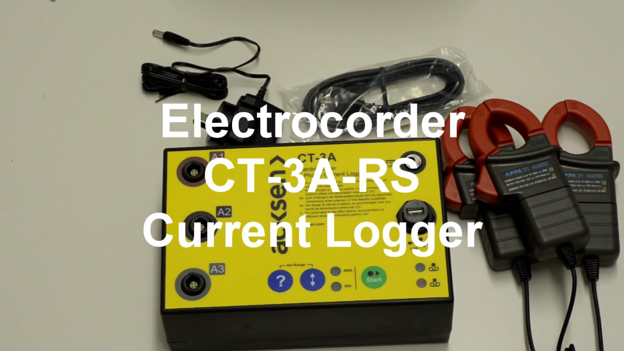 CT 3A RS 60A/400A Current Logger Overview - YouTube