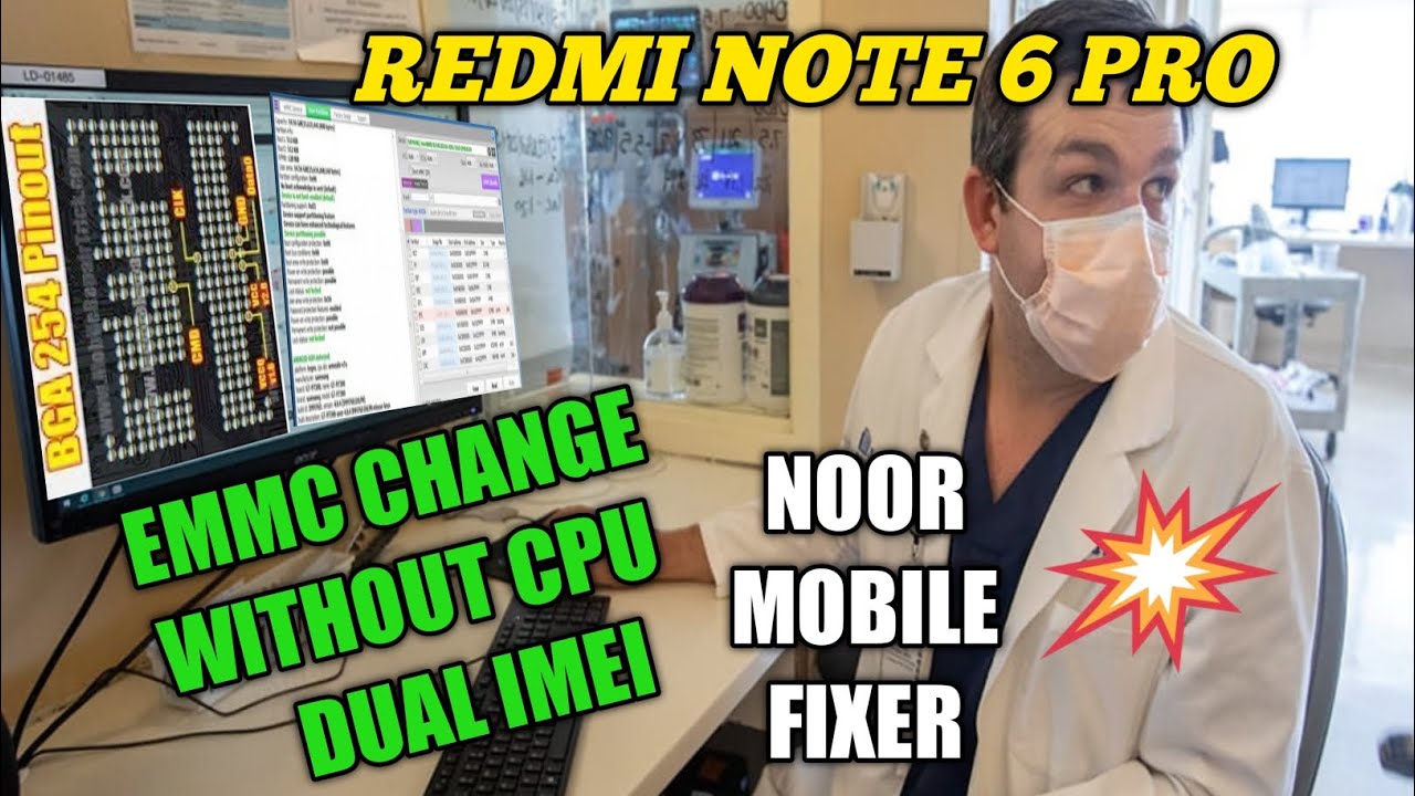 Redmi note 6 pro EMMC Change without CPU| Redmi note 6 pro Emmc change ...