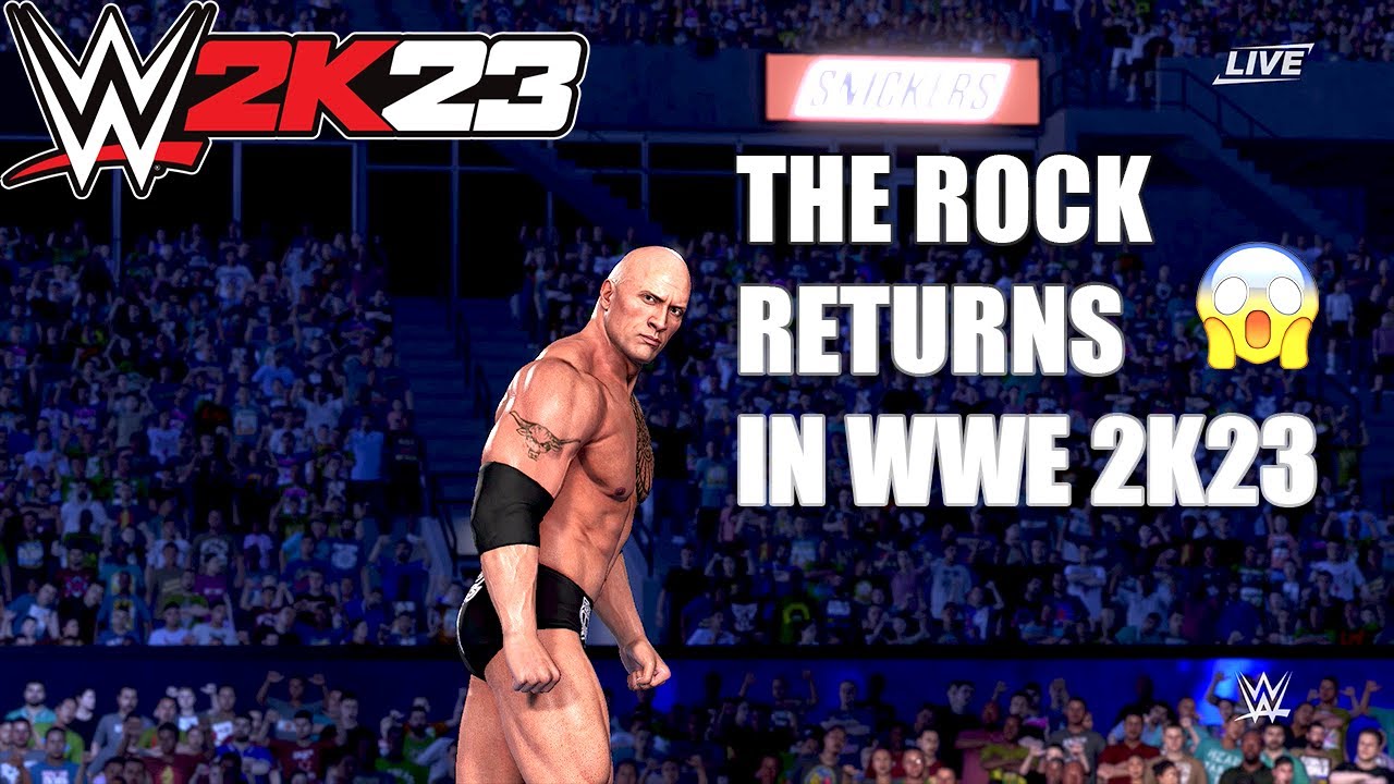 THE ROCK RETURNS 2023 IN WWE 2K23 - YouTube