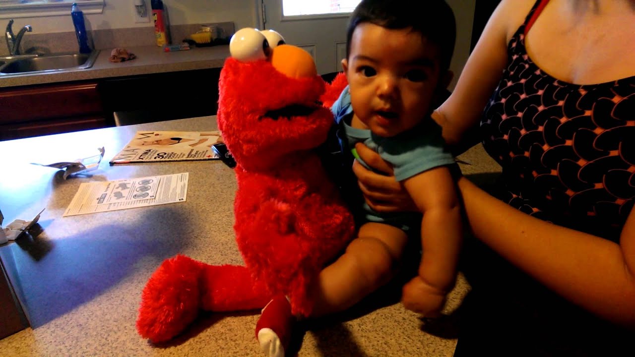 Big hugs Elmo with the cutest baby alive Rubencito - YouTube
