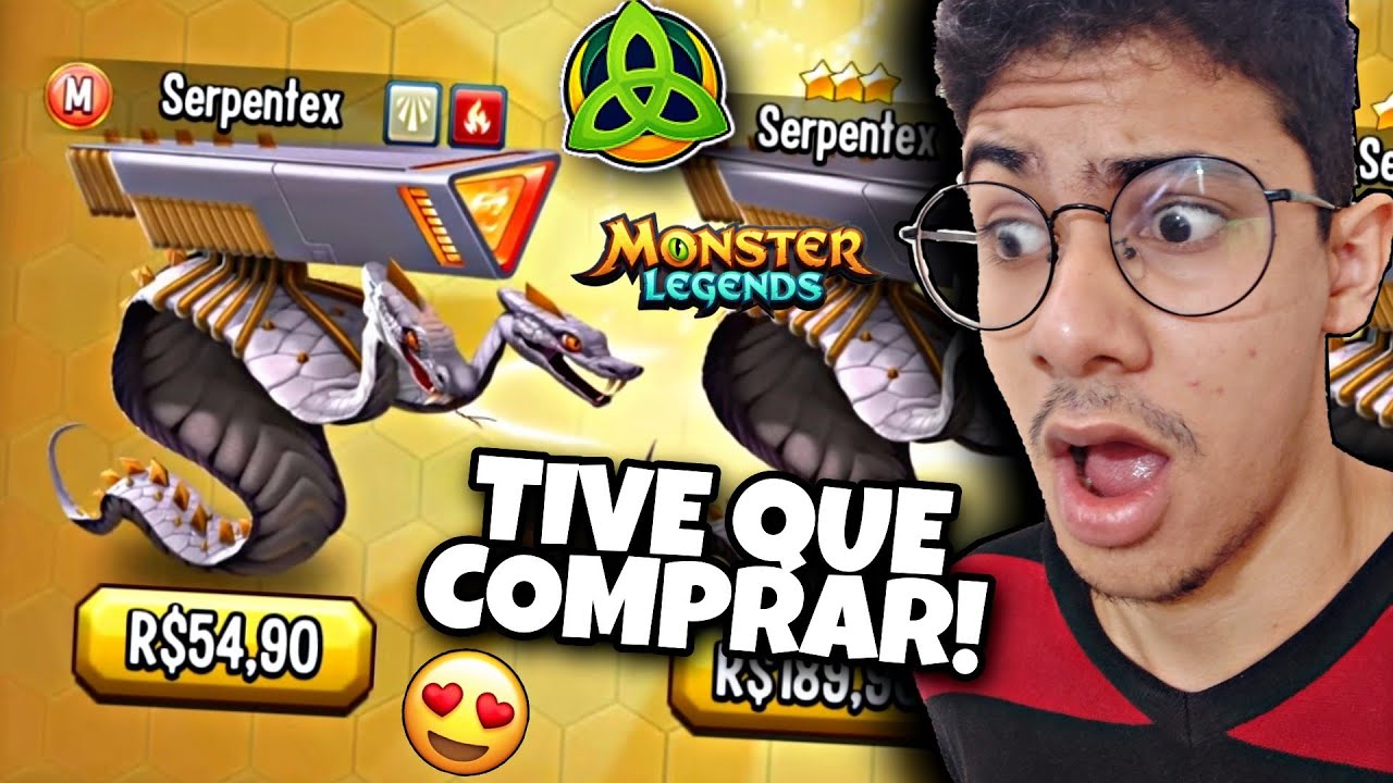 COMPREI UM DOS MELHORES MONSTROS DO MONSTER LEGENDS! (Serpentex) - YouTube
