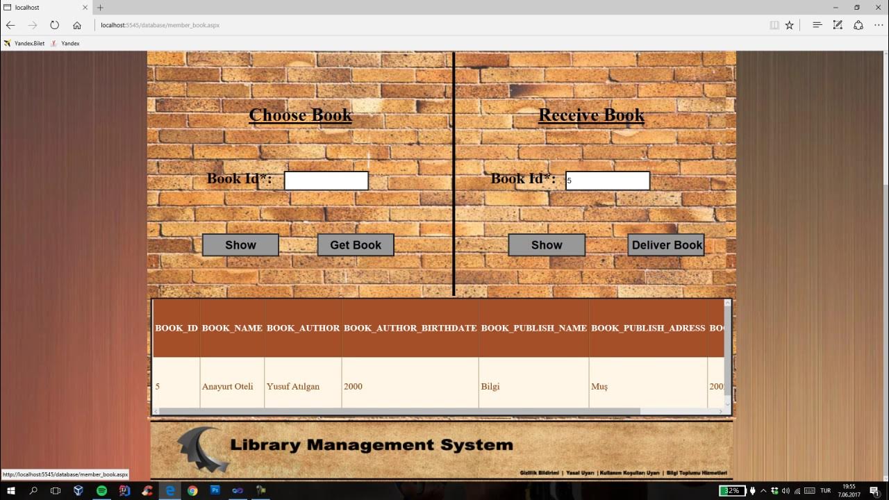 Library Management System - Database Project - YouTube