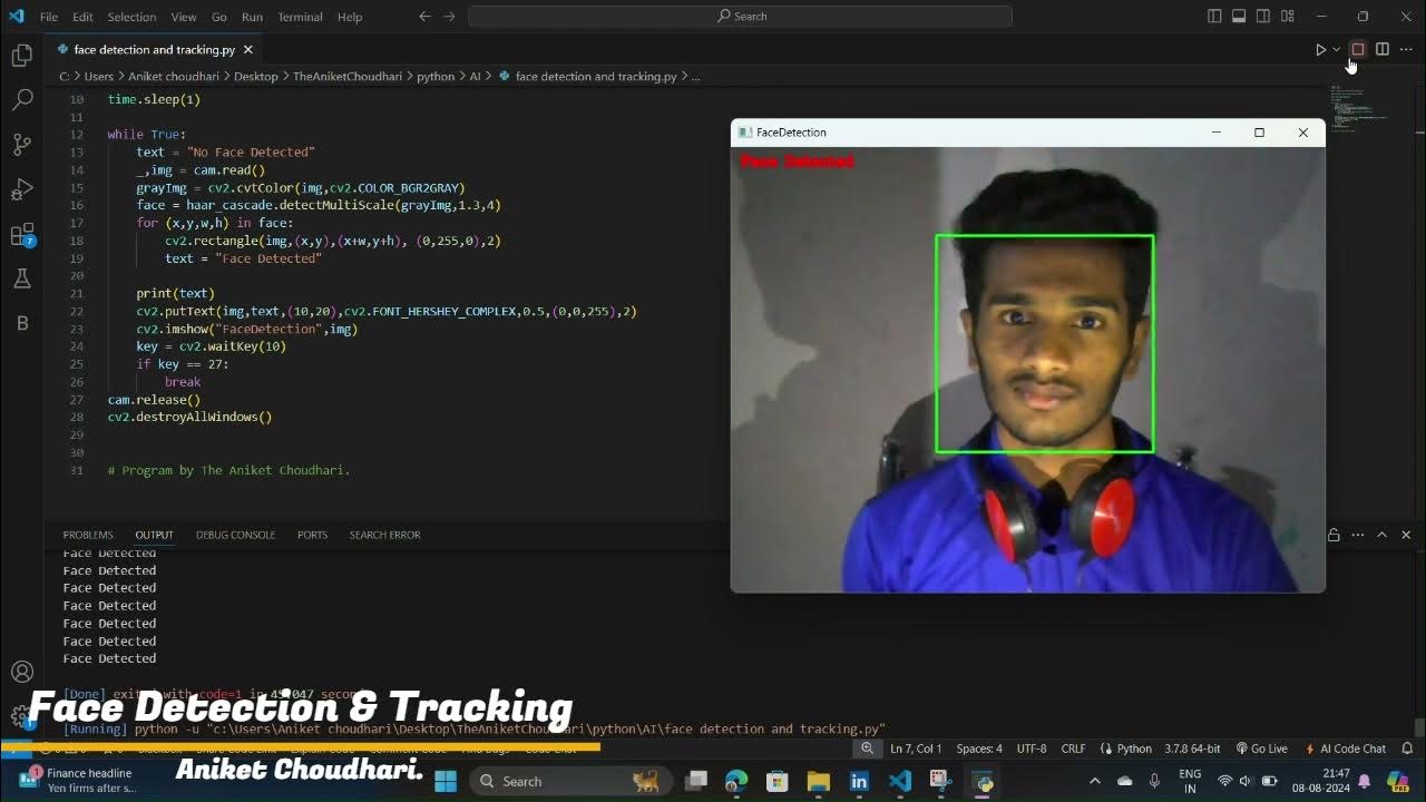 Face Detection and Tracking System | Real-Time AI Project Using Python ...