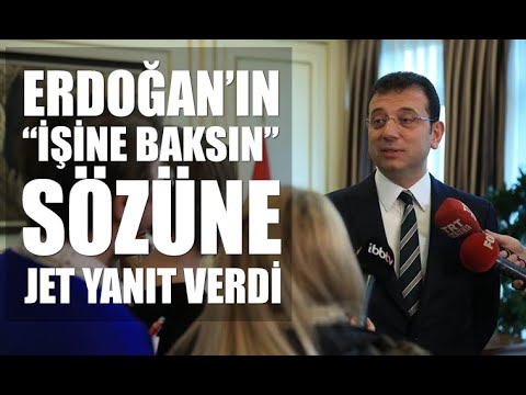 İmamoğlu’ndan Erdoğan’a “Kanal İstanbul” yanıtı: “Bir kişi değil, 16 milyon insan bilir”.