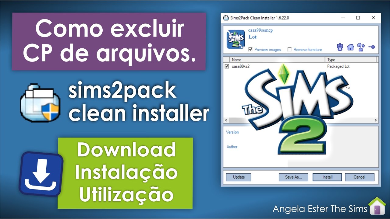 Como Remover conteúdo personalizado usando Sims2Pack Clean Installer ...