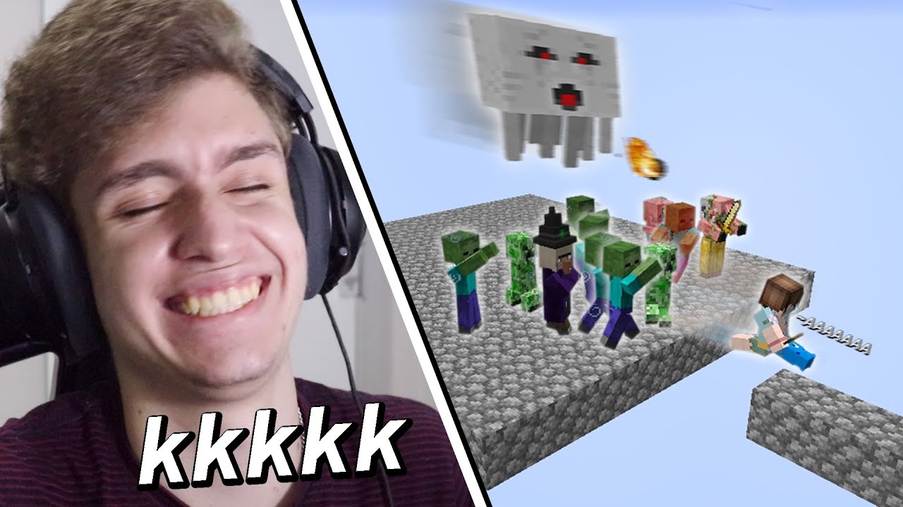 Trolando Meu Amigo No Minecraft Com Mobs Youtube