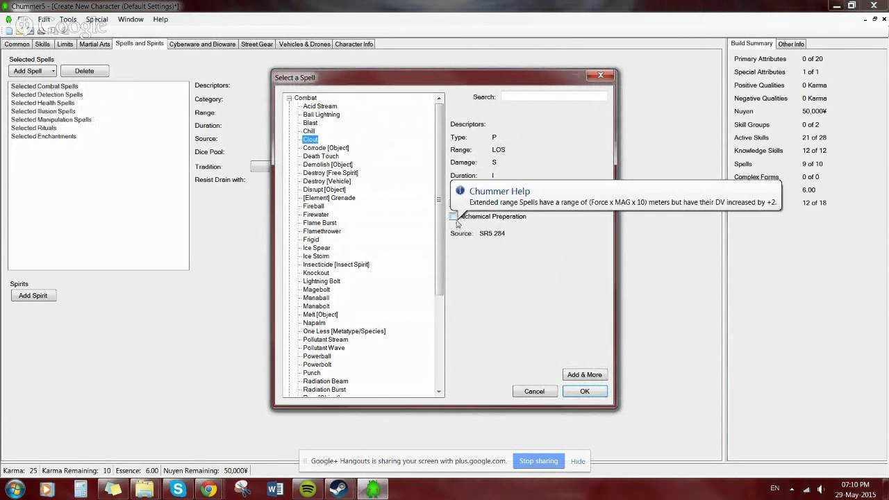 Chummer 5ed basics - YouTube