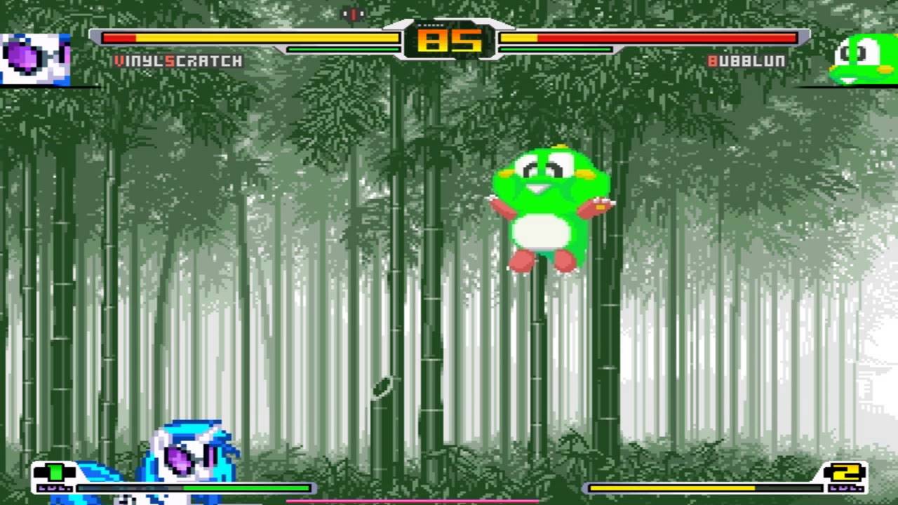 Mugen Fighting Is Magic Vinyl Scratch VS Bubblun - YouTube