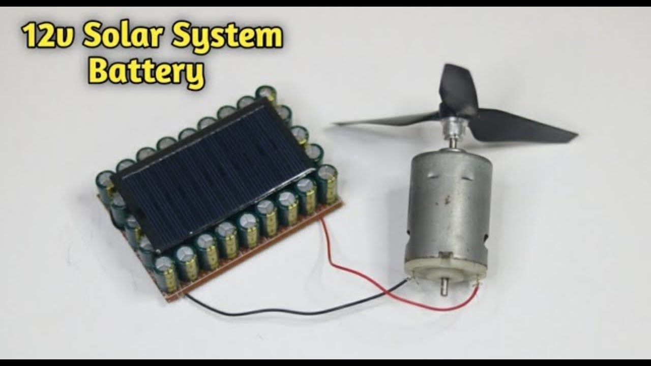 How To Make Solar Panel At Home - Using 10uf 50v Capacitor || 12volt ...