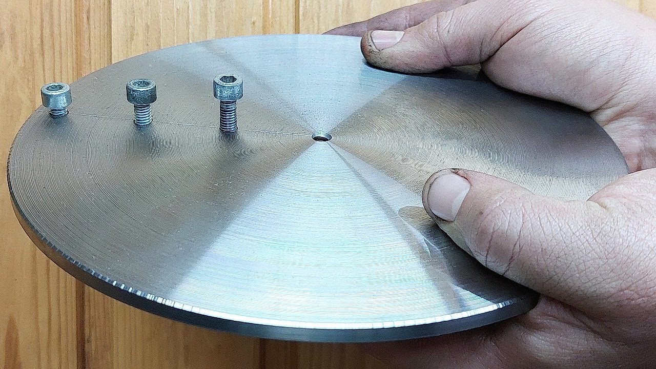Great idea! Made a homemade tool for series production of disks on the ...