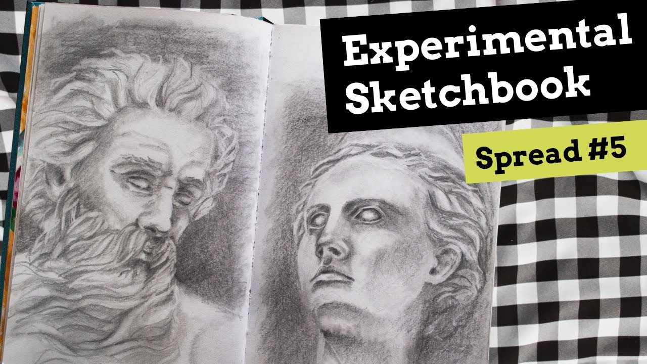Statue Graphite Studies Sketchbook Spread - YouTube