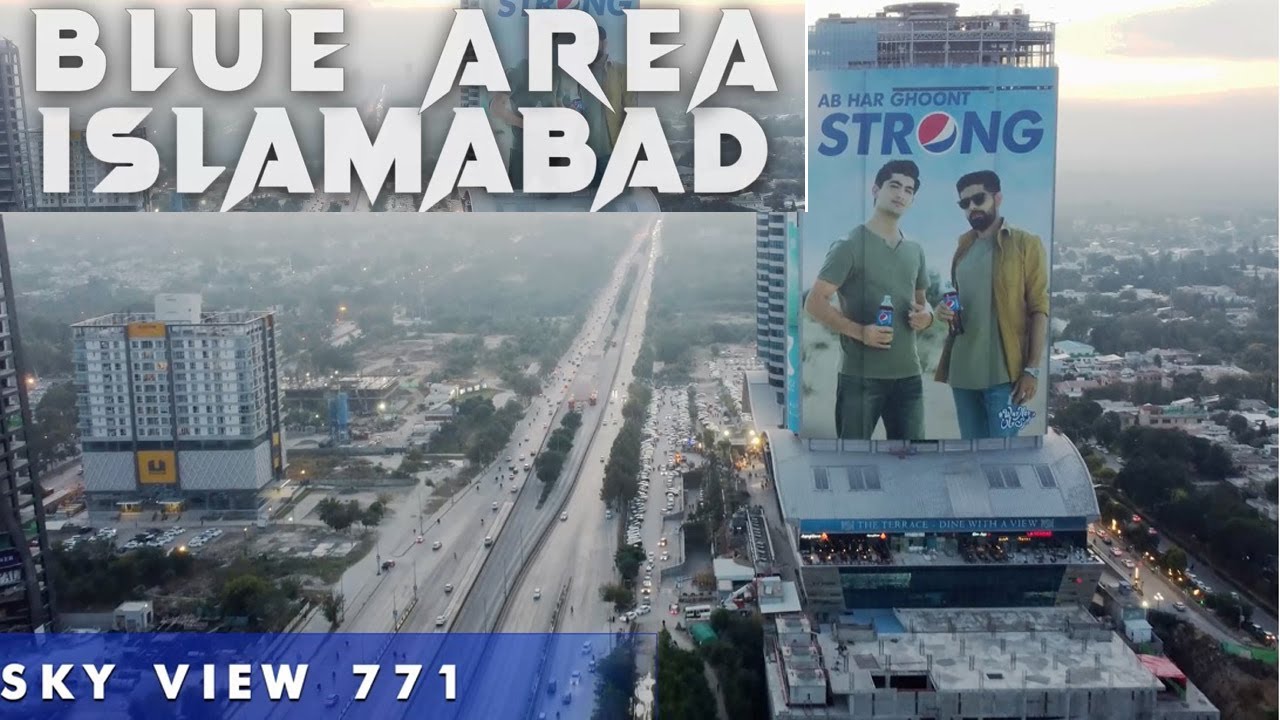 BLUE AREA, ISLAMABAD, PAKISTAN |DRONE VIDEO| |4K| - YouTube