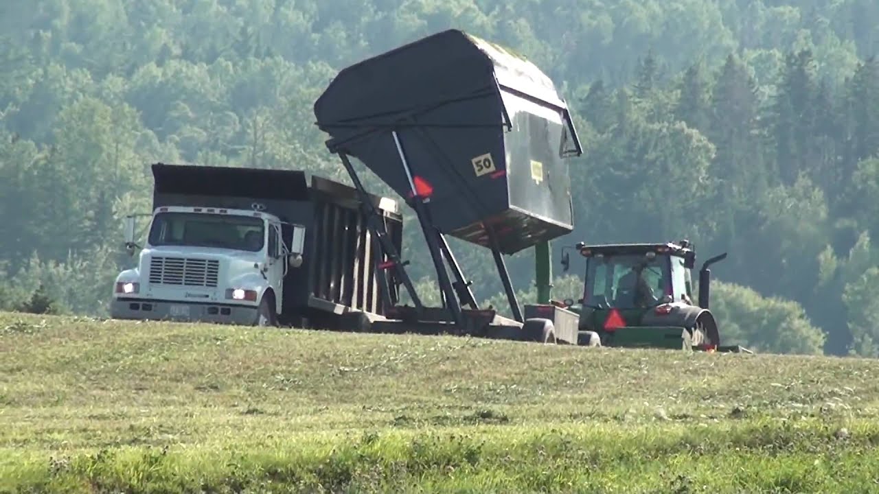 Loading the Hay Truck - YouTube
