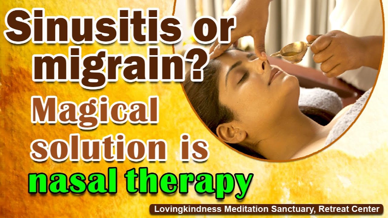Sinusitis or migrain? | Magical solution is nasal therapy - YouTube