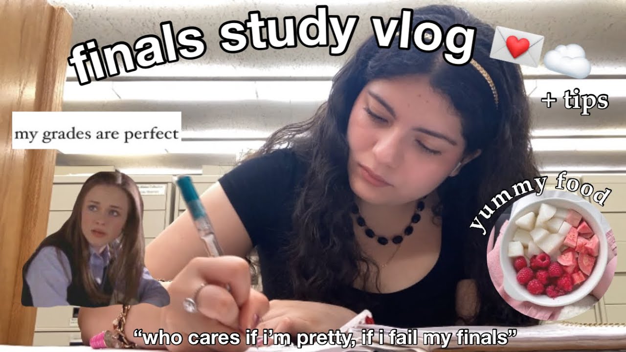 STUDY VLOG | how i study for finals, campus life, motivational 📖🦢🎀 ...