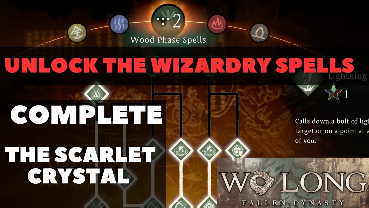 Unlock High level Wizardry spells - Complete The Scarlet Crystal Wo ...