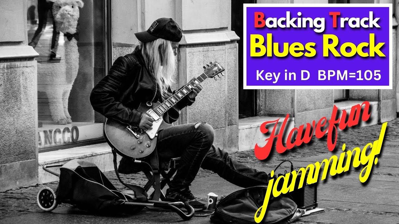 【Backing tracks for practicing improvised solos】Blues Rock Backing ...