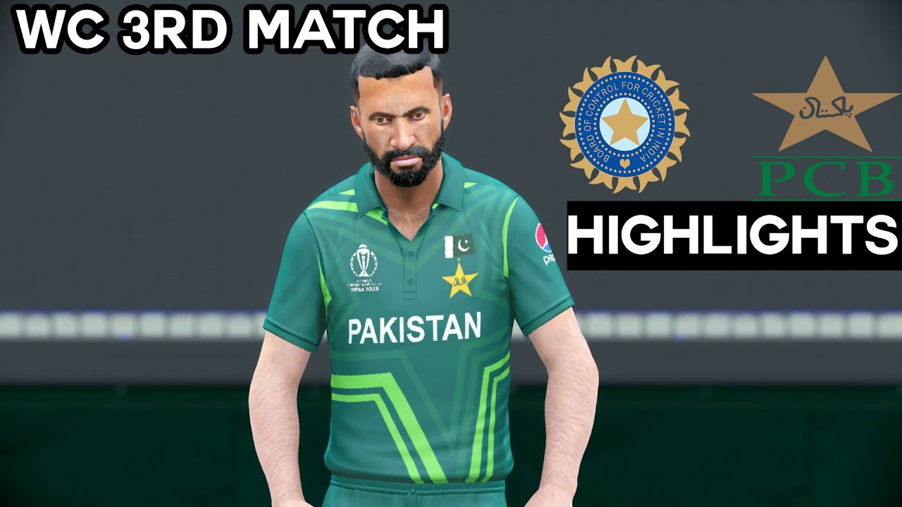 India vs Pakistan World Cup Match 2023 - Cricket 22 Gameplay 1080P ...