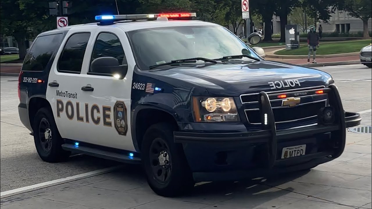 DC Metro Transit Police 24623 Responding - YouTube