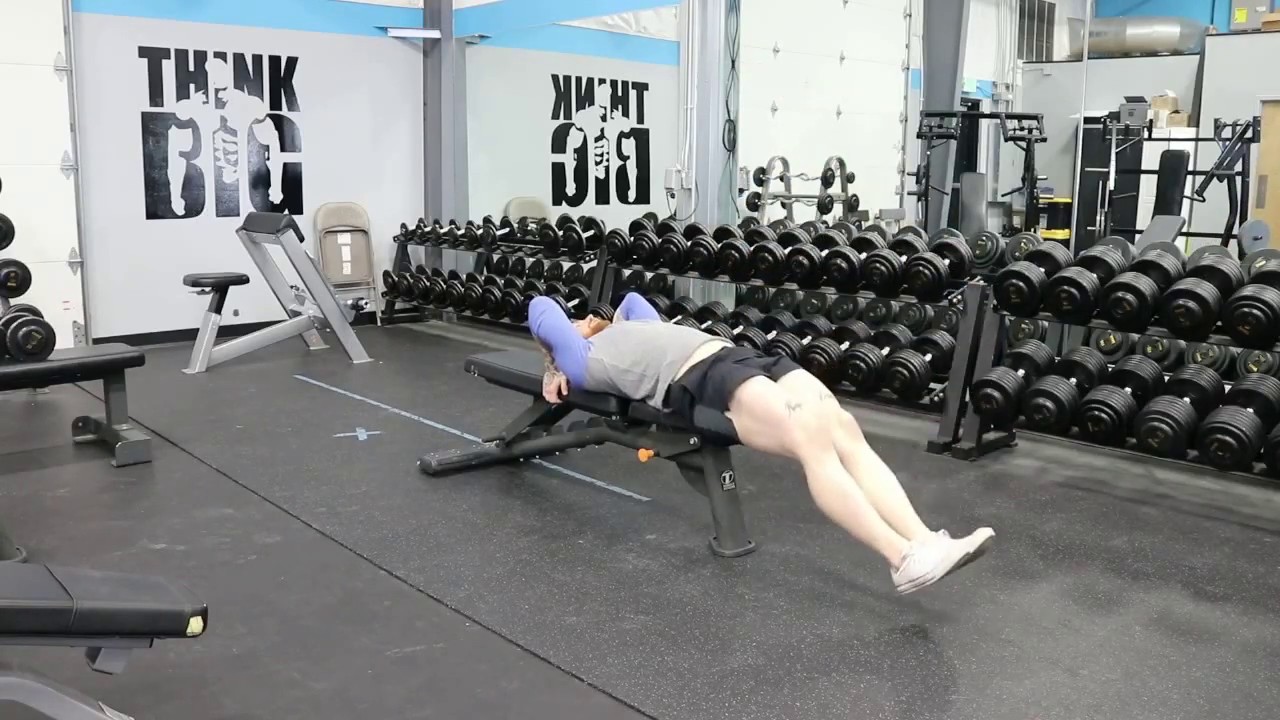 Bench Leg Raises ‐ Quick Instructional Video - YouTube