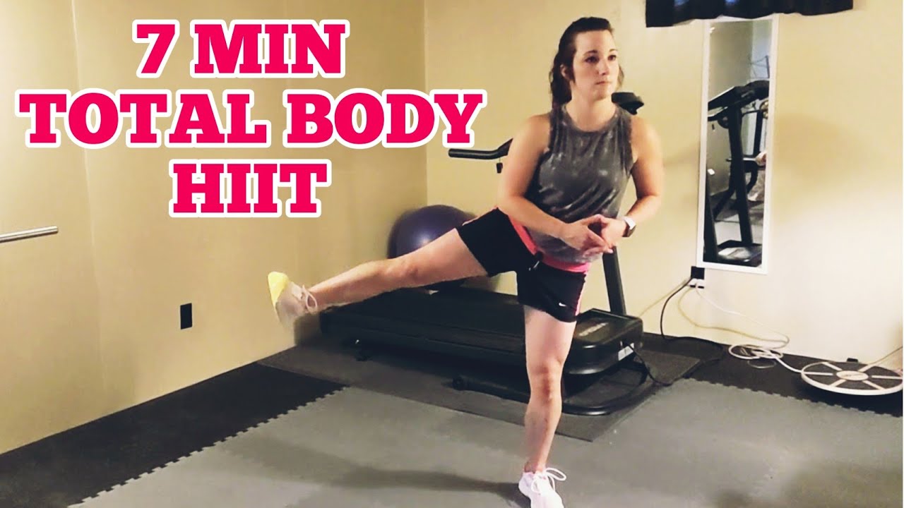 7 MINUTE Total Body HIIT Workout - No equipment AT HOME - YouTube