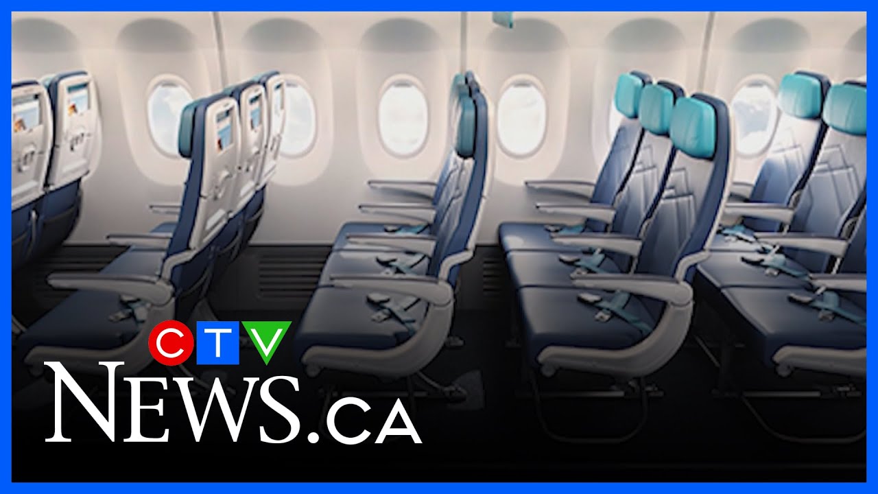 Union concerned about reduced legroom on WestJet flights - YouTube