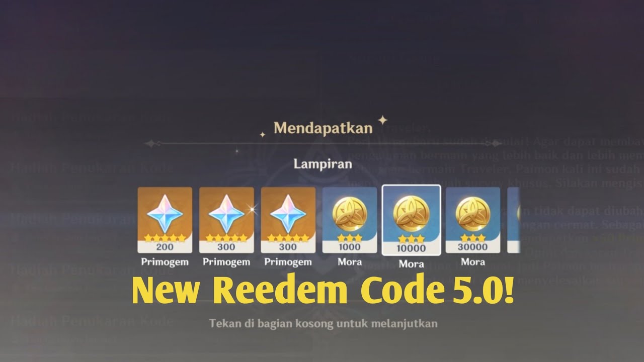 New Reedem Code Genshin Impact patch 5.0 - YouTube