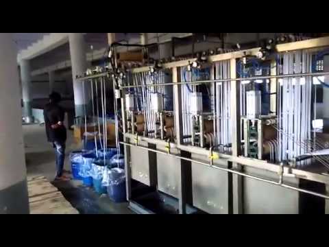 Elastic tape continuous dyeing and finishing machine (nylon) - YouTube
