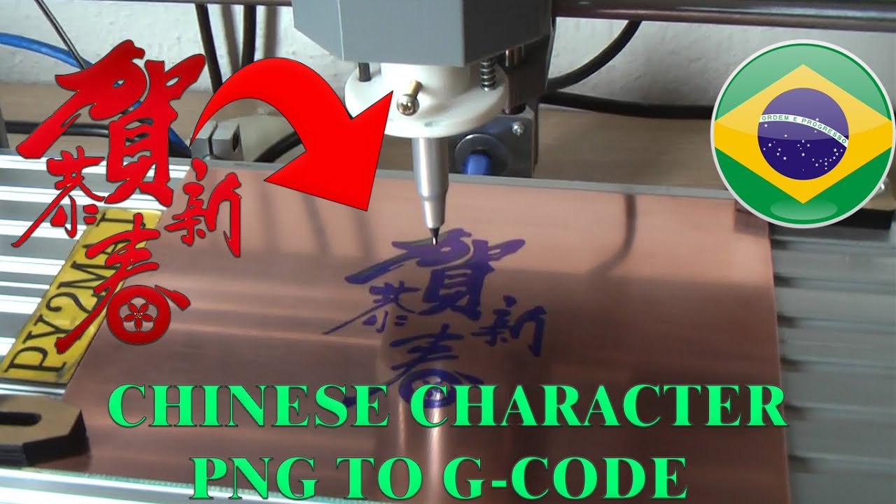 CNC 3018 - CONVERTENDO CHINESE CHARACTER PNG TO G-CODE COM ASPIRE - CNC ...