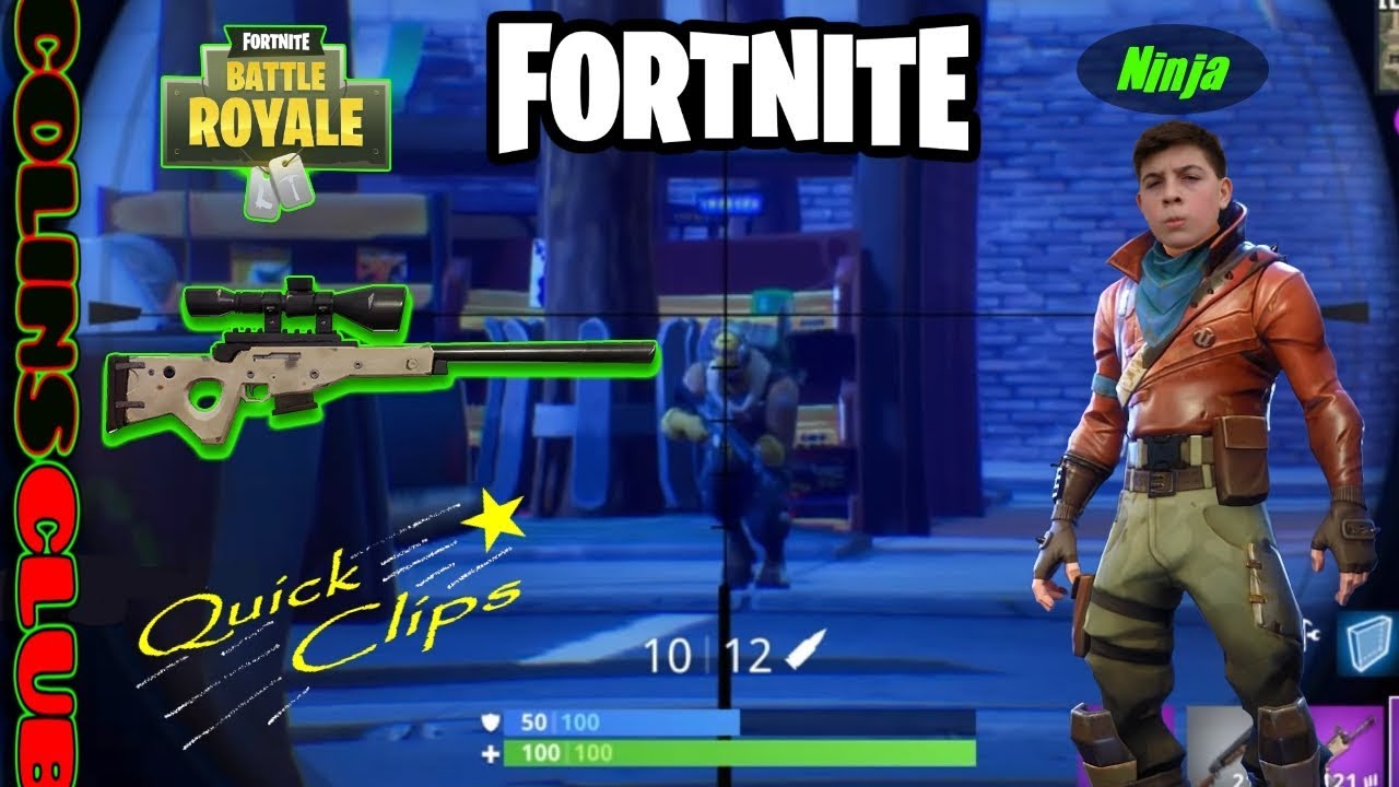 Fortnite (QUICK CLIPS) Quick Snipe / Ninja-since 2011 - YouTube