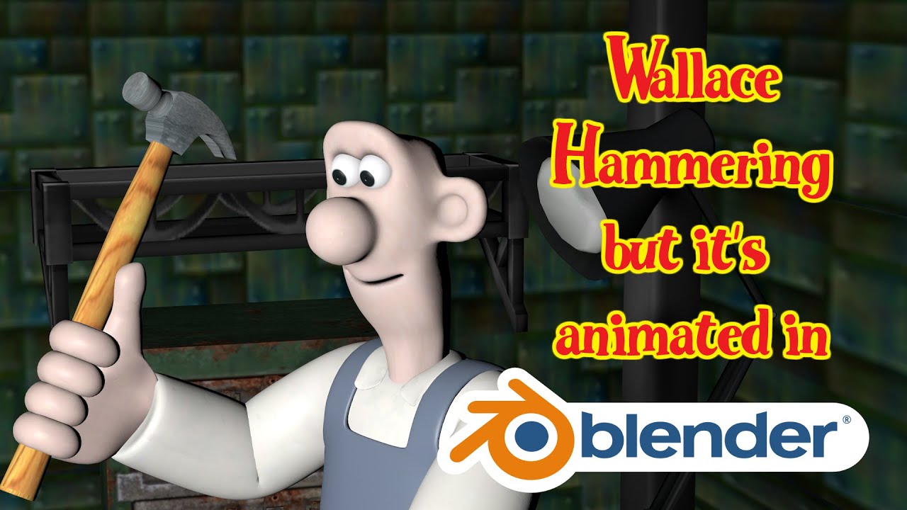 Wallace Hammering but it's animated in Blender - YouTube