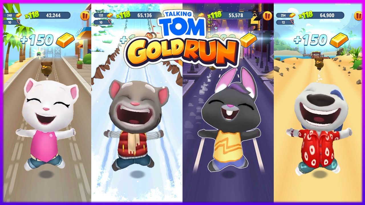 TALKING TOM GOLD RUN - FUNNY MOMENTS | MISSION COMPLETE | ENJOY ANDROID ...