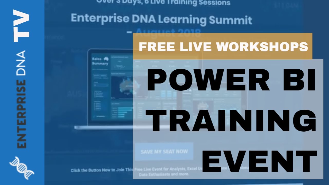 Free Power BI Training Event From Enterprise DNA - YouTube