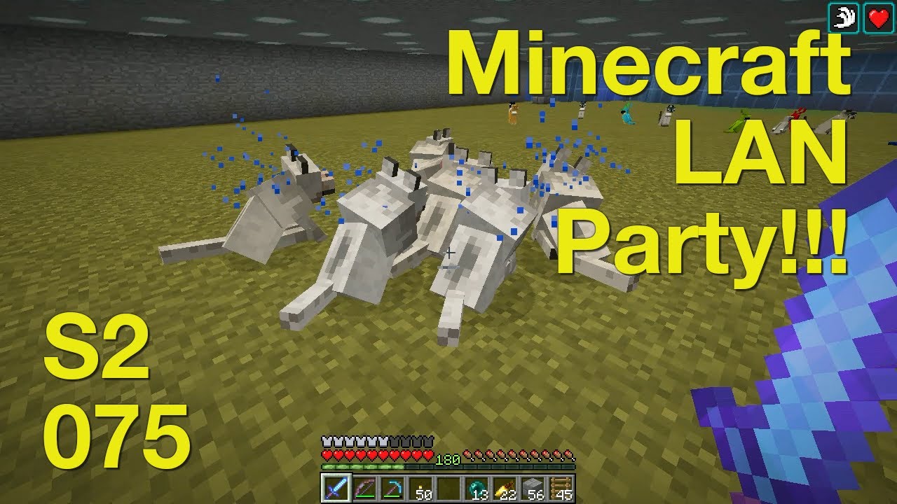 Minecraft LAN Party! 2 Ep. 75 - Dog Explosion! - YouTube