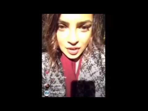 Priyanka Chopra live video on instagram!