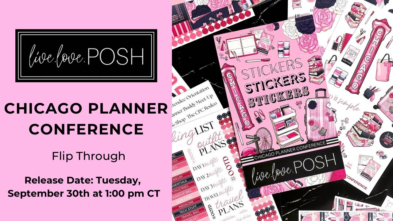 CHICAGO PLANNER CONFERENCE STICKER BOOK FLIP THROUGH - YouTube
