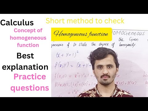 Determine the given function is homogeneous if so state the degree of ...
