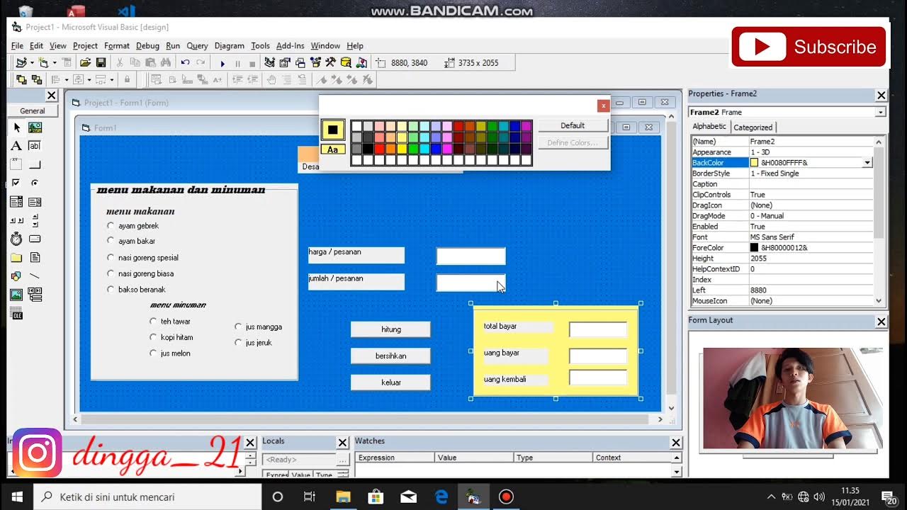 membuat menu makanan dan minuman dengan cara yang simple (pemrograman ...