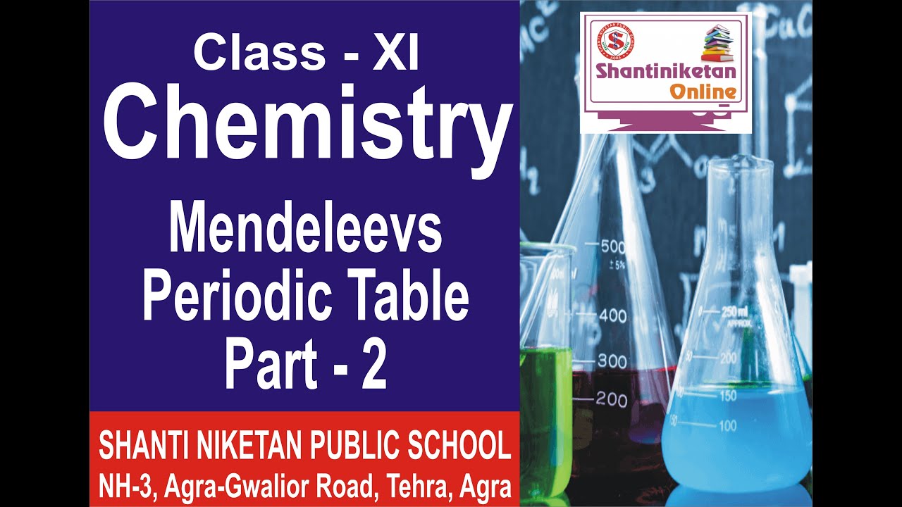 Class XI Chemistry (Mendeleevs Periodic Table Part - 2) - YouTube