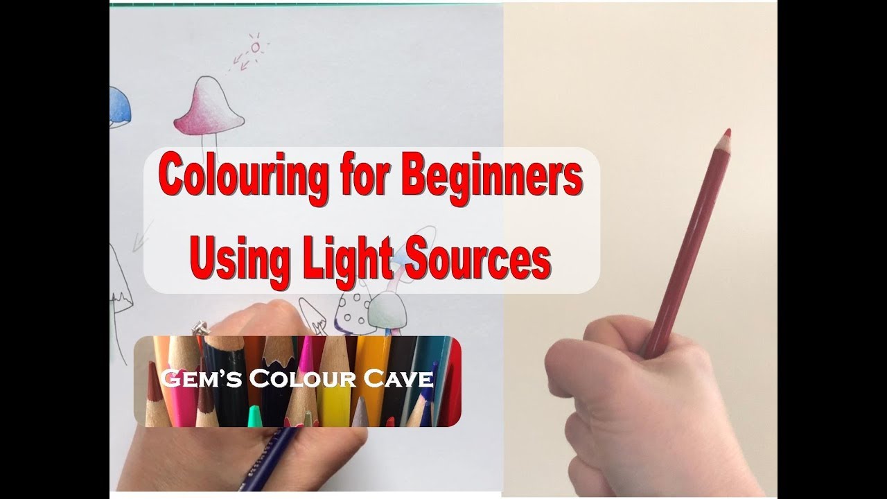 Light Sources with One Pencil: Colouring for Beginners Part 2 - YouTube