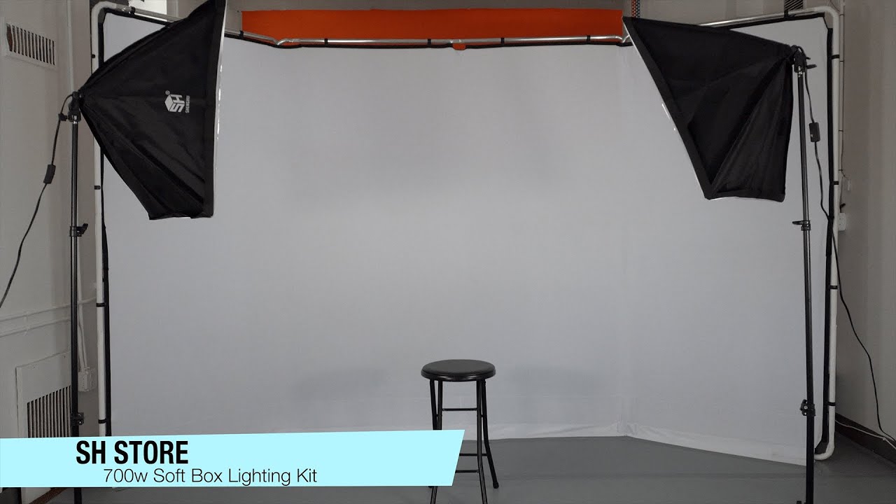 SH Photo Soft Box Studio Lights For Photography and Video - YouTube