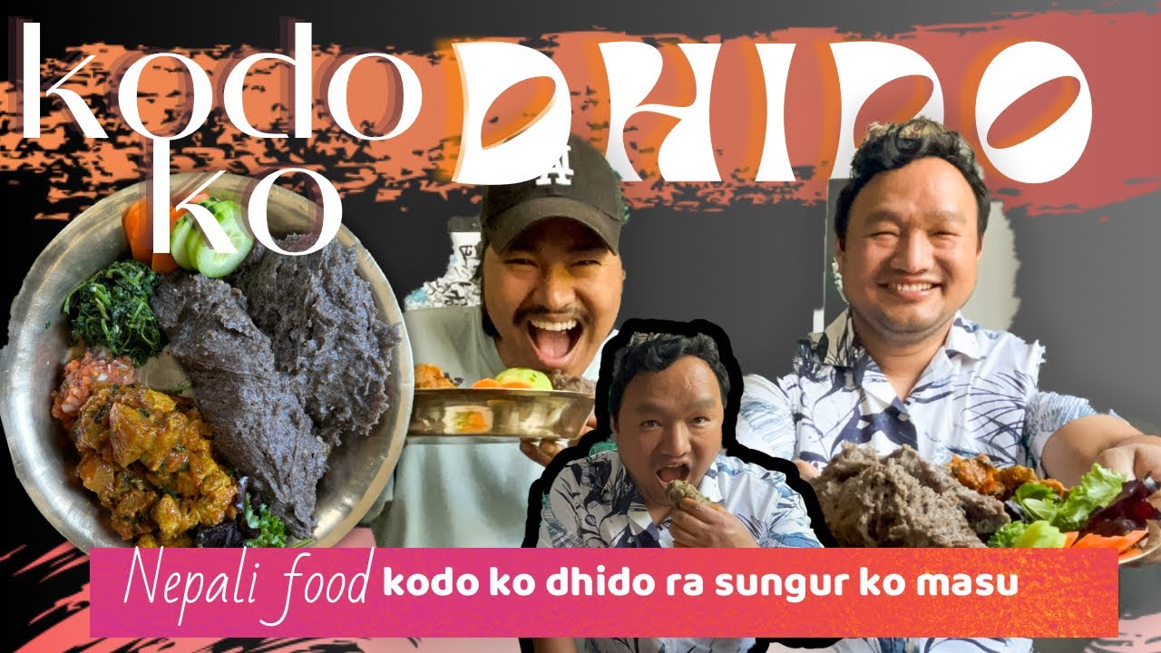 Nepali food kodo ko dhido || mukbang video || नेपाली कोदोको ढेडो क्या मिठो ।।new video 2024 ...