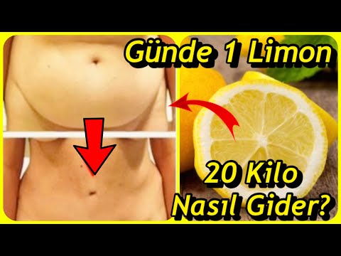 Günde 1 Limonla 20 Kilo Nasıl Verilir? 90 Kilodan 70 Kiloya Haşlanmış Limon Kürü