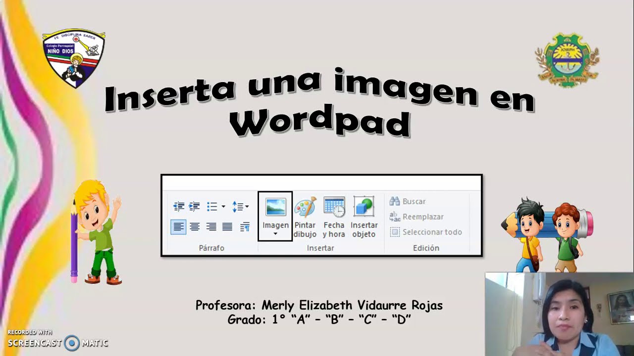 Sesión: Insertar una imagen en WordPad - YouTube