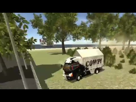 Truk oleng cowpi jalan di dalam laut||Truk oleng indonesia - YouTube