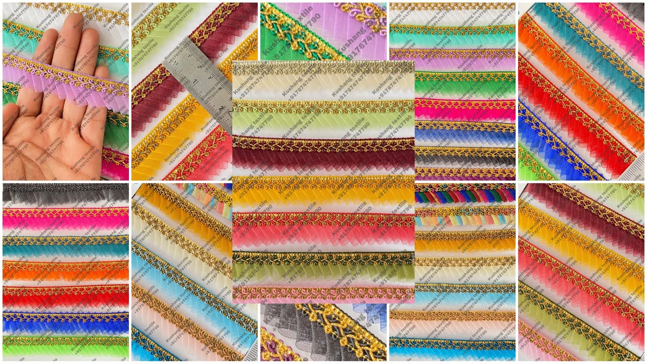 Frill Lace || Blouse Dori || Piping || KUSHANG TEXTILE || - YouTube