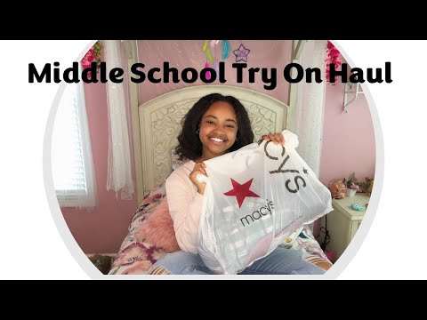 What to wear to Middle School | Macy's Try on Haul