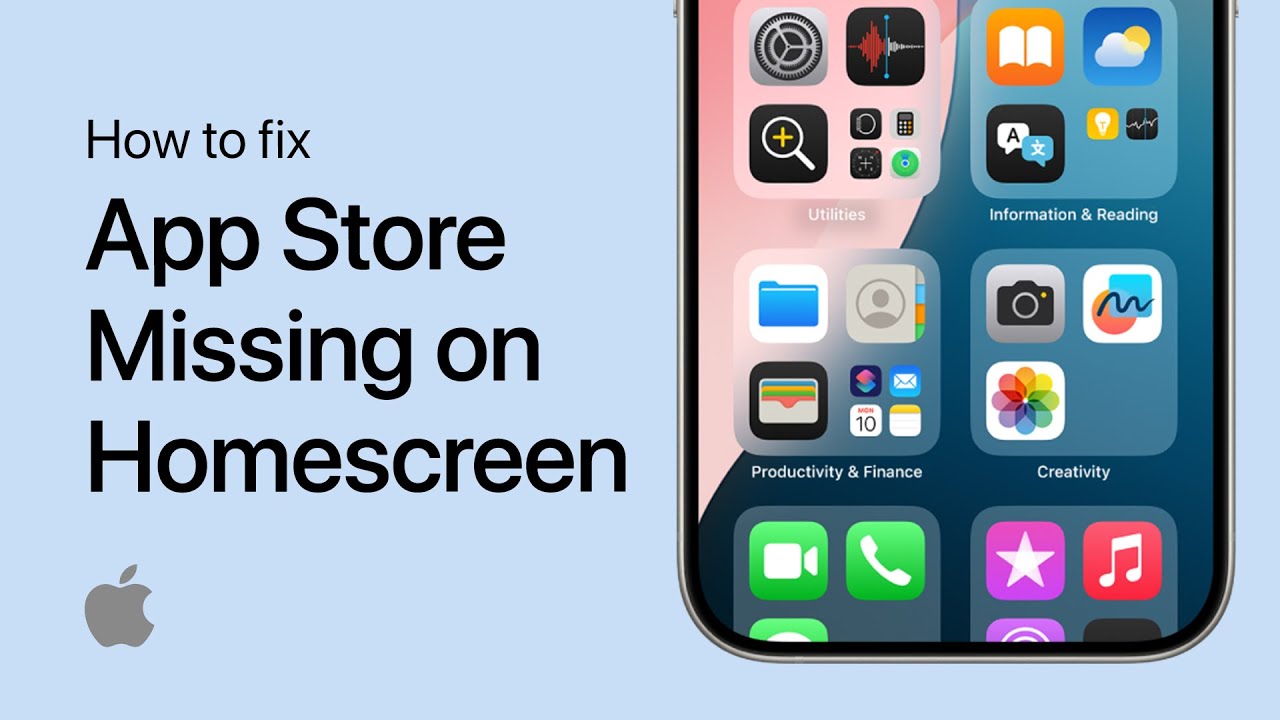 How To Fix App Store Missing on iPhone - Easy Guide - YouTube