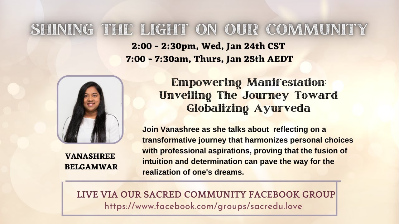 Shining The Light On Our Community with Vanashree Belgamwar - YouTube